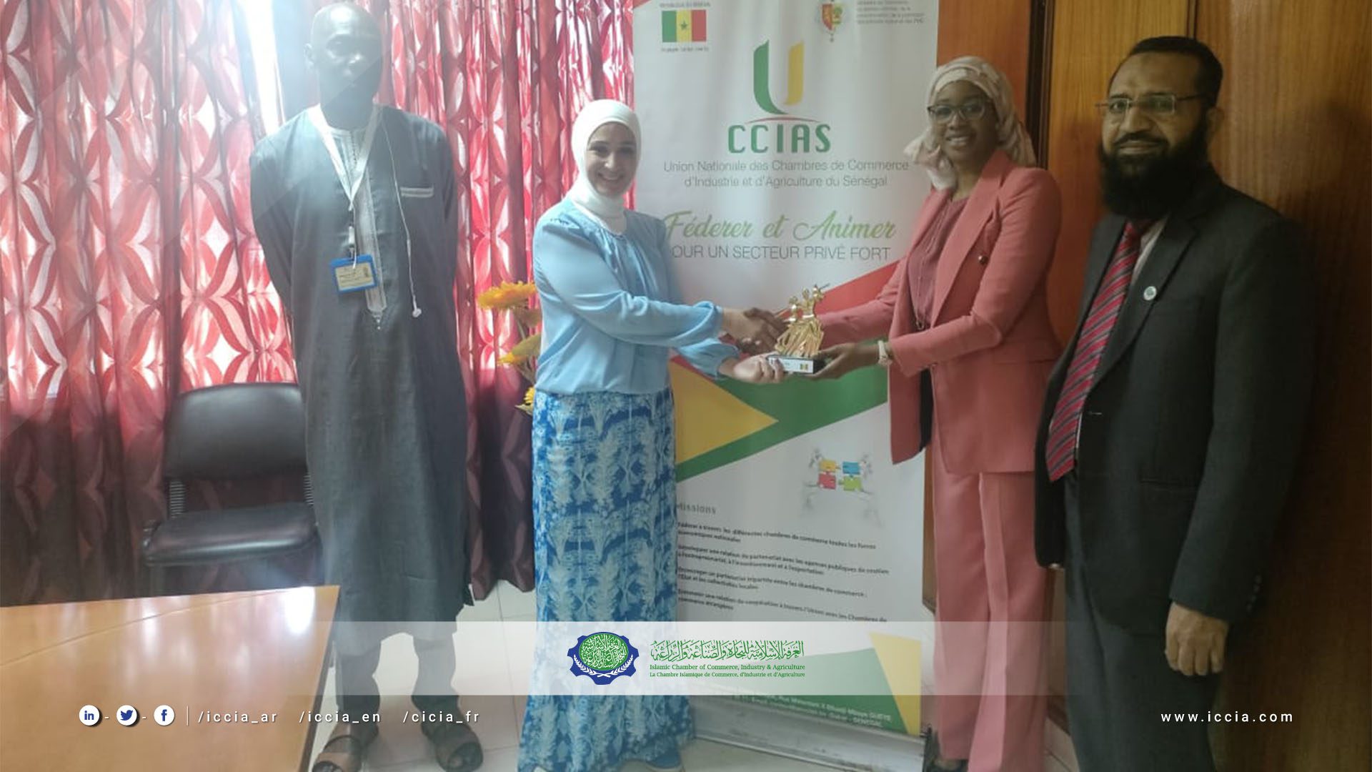 ICCD delegation visits the National Union of Chambers of Commerce, Industry and Agriculture of ...